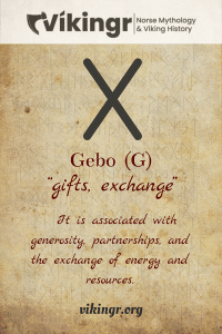 Gebo | The Gift or Exchange Rune From the Elder Futhark